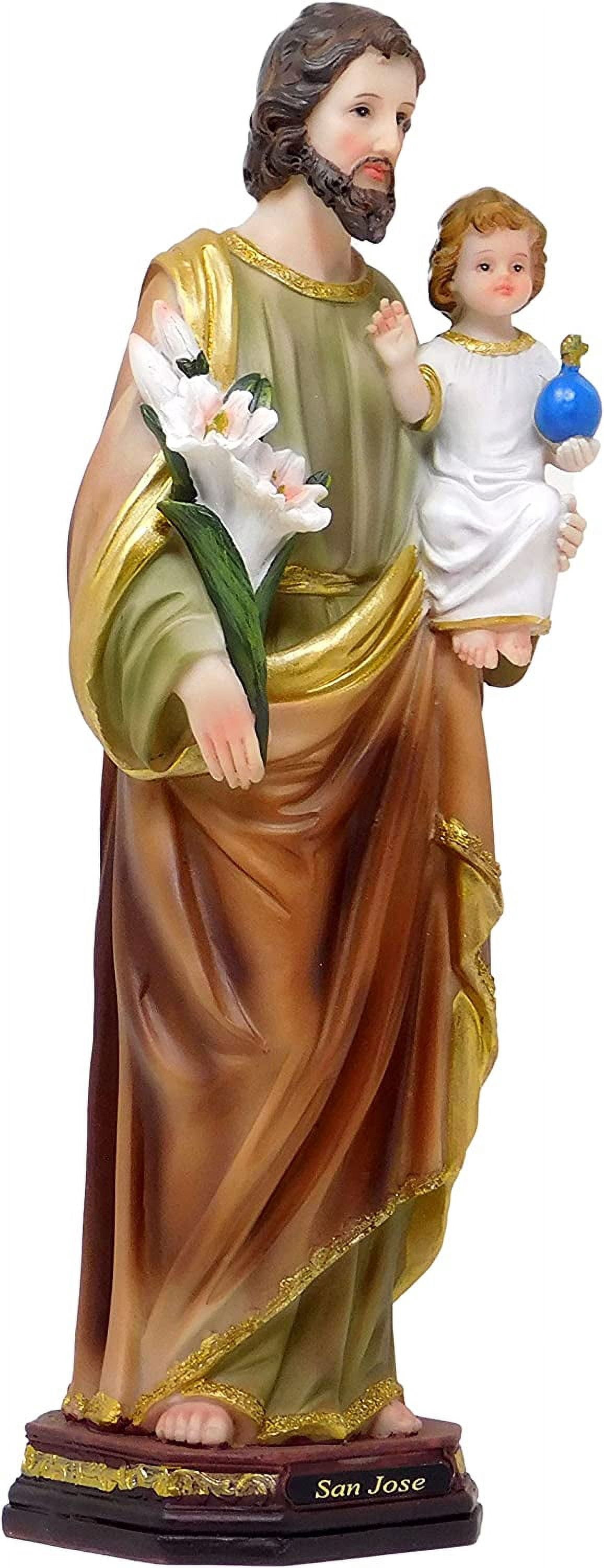 Saint Resin Statue - 11 Inch Multicor Catholic Figurine by moicla ...