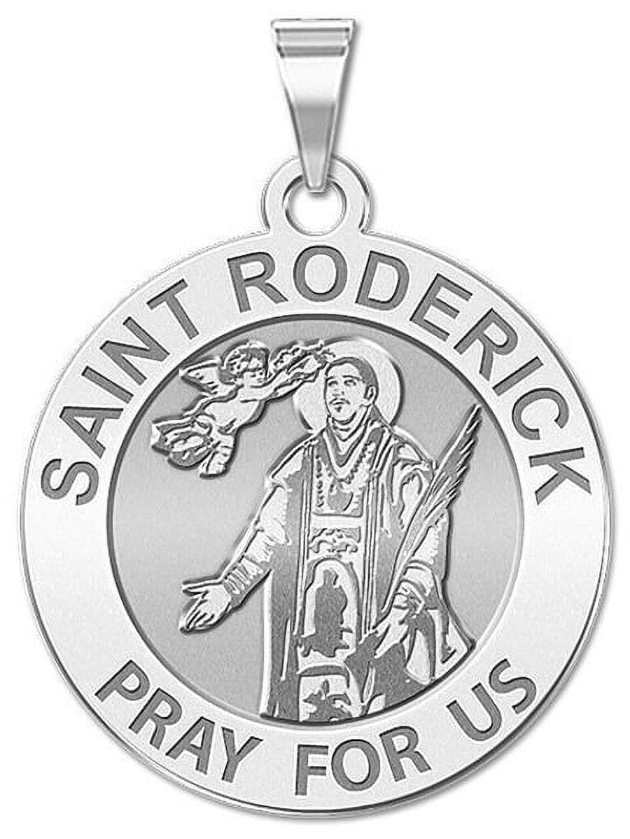 Saint Roderick Religious Medal - 3/4 Inch Size of a Nickel -Sterling ...