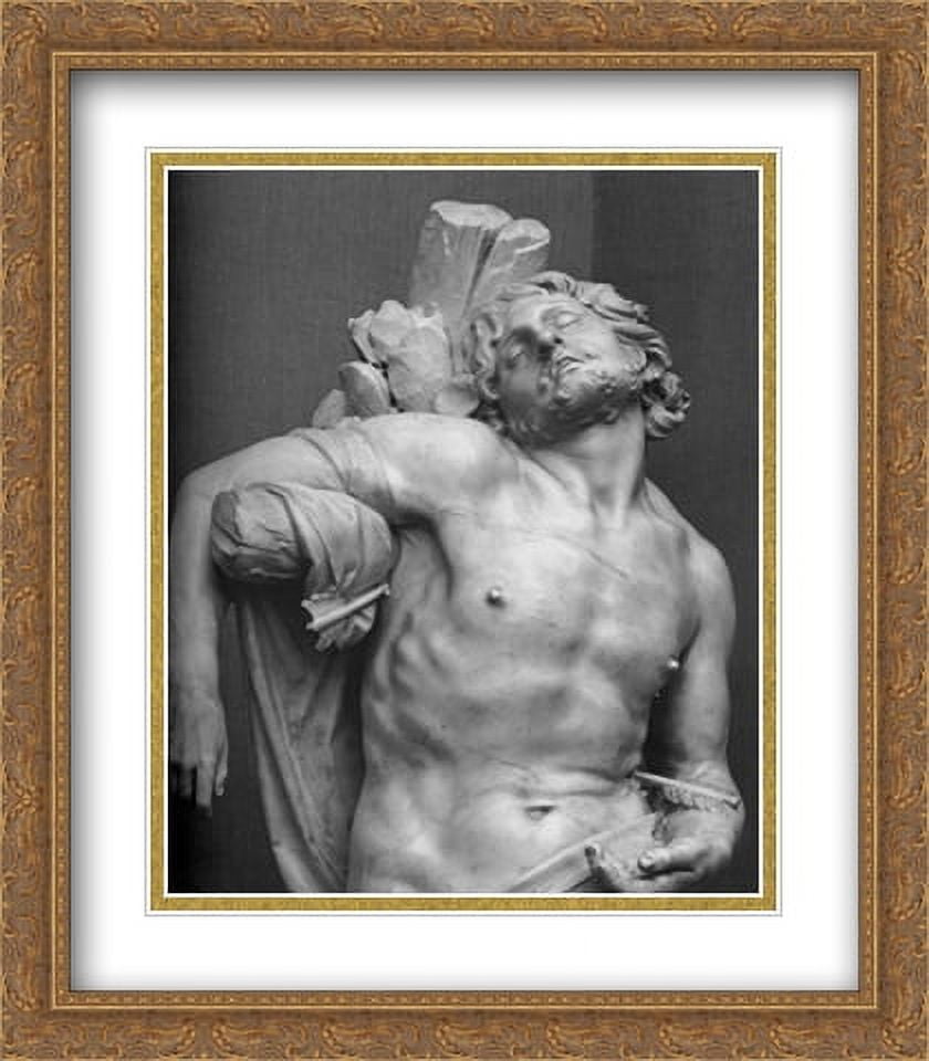 Saint Sebastian [detail] 2x Matted 28x32 Large Gold Ornate Framed Art ...