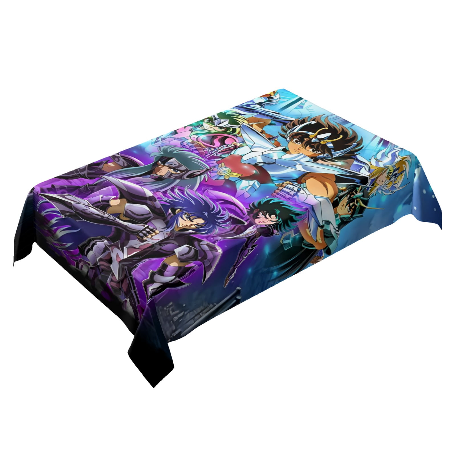 Saint Seiya square tablecloth has an iconic print, fits most tables ...