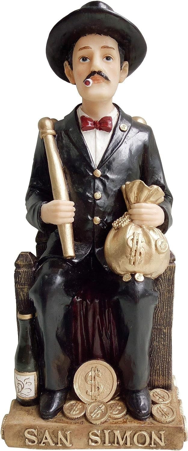 Saint Simon Statue 10 Inch Patron of Smoker Saint Simon Holy Figurine ...