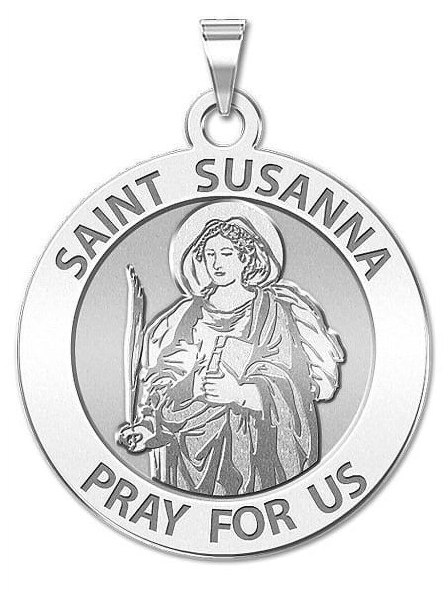 Saint Susanna Religious Medal - 3/4 Inch Size of a Nickel -Sterling ...