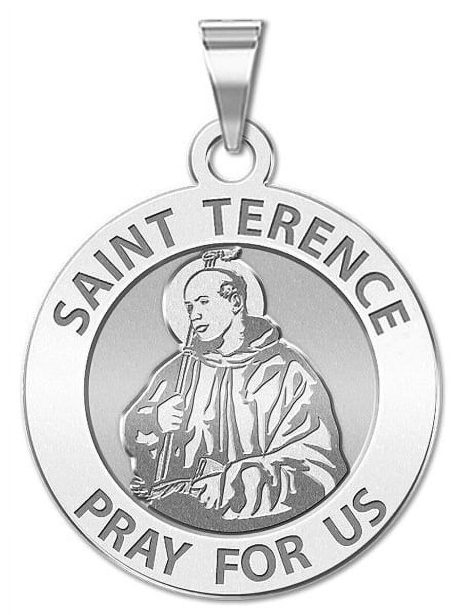 Saint Terence Religious Medal - 3/4 Inch Size of a Nickel -Sterling ...