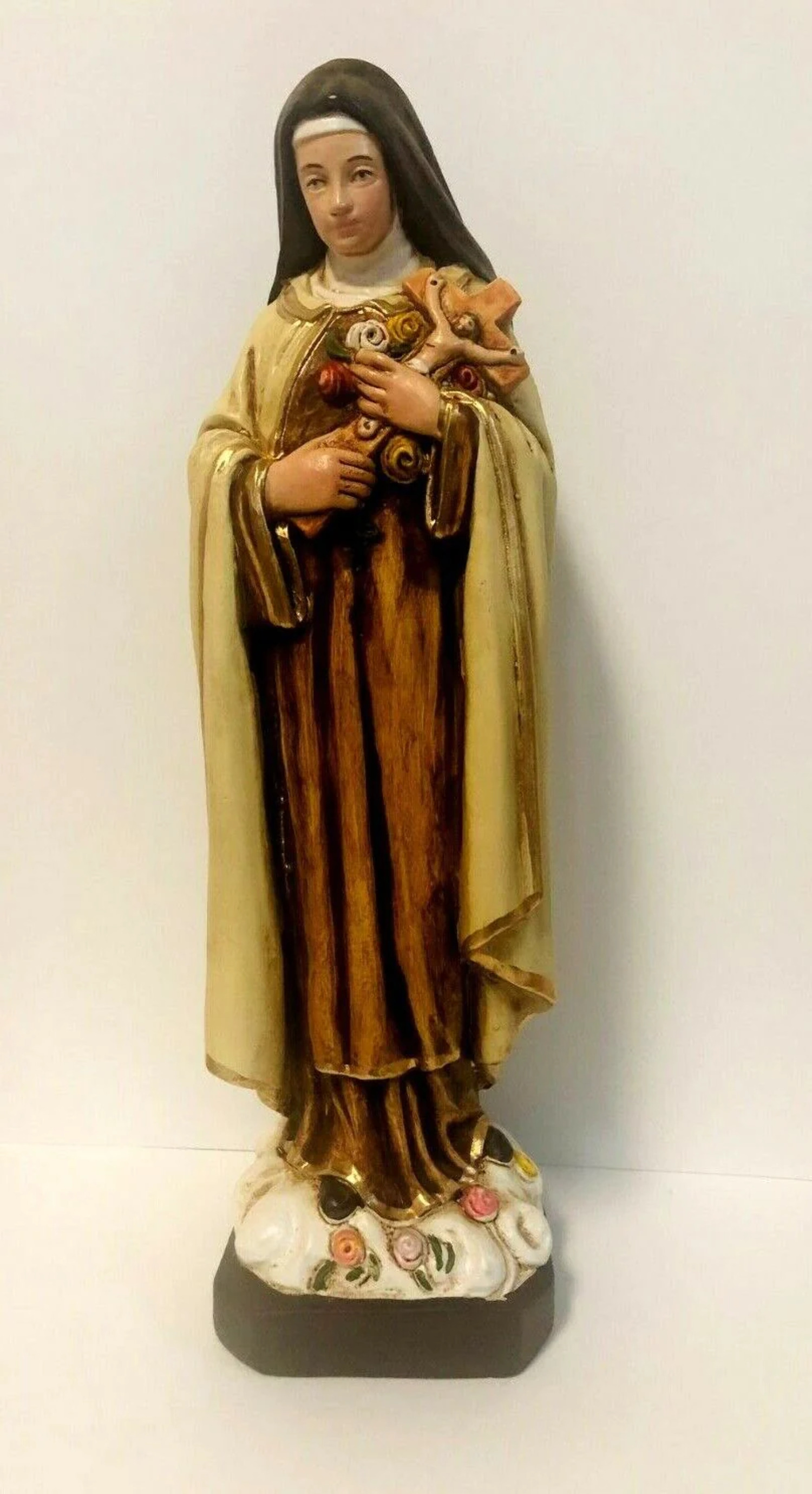 St. Therese of Lisieux Catholic Religious Resin Colored 8 Inch Statue ...