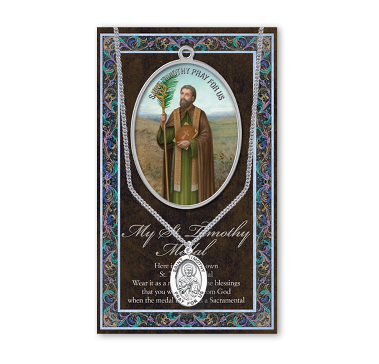 Saint Timothy Biography Pamphlet and Patron Saint Medal - Walmart.com