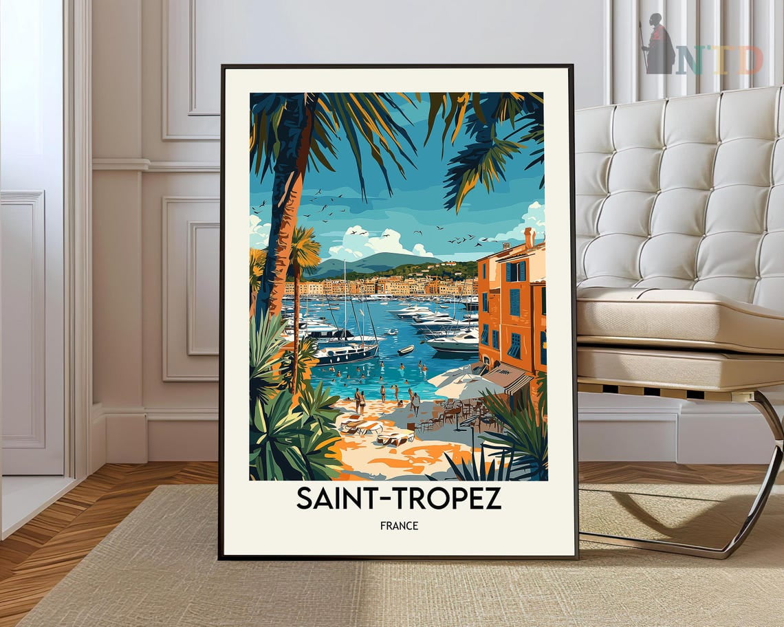 Saint-Tropez Poster, Saint-Tropezsaint-Tropez Print, Saint-Tropez Photo, Saint-Tropez Poster ...