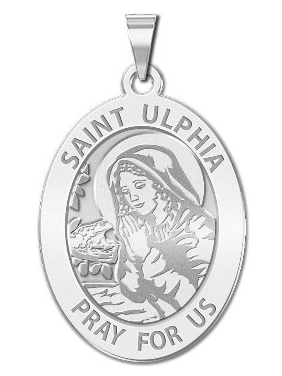 Saint Ulphia Religious Medal - 1 in Size of a Quarter -Sterling Silver ...