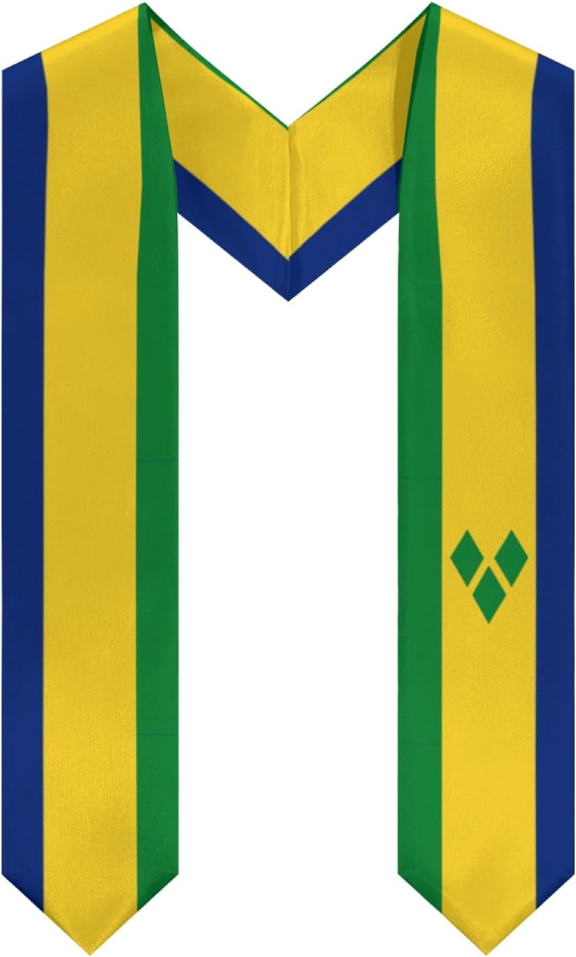 Saint Vincent and the Grenadines Flag Graduation Stole Shawl Sash Honor ...