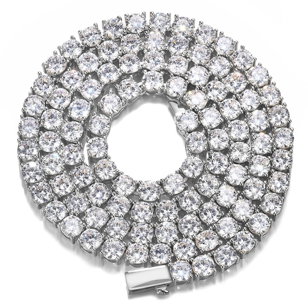 Saintda 3/4/5/6mm Width Tennis Chain Prong With AAAA Cubic Zircon ...