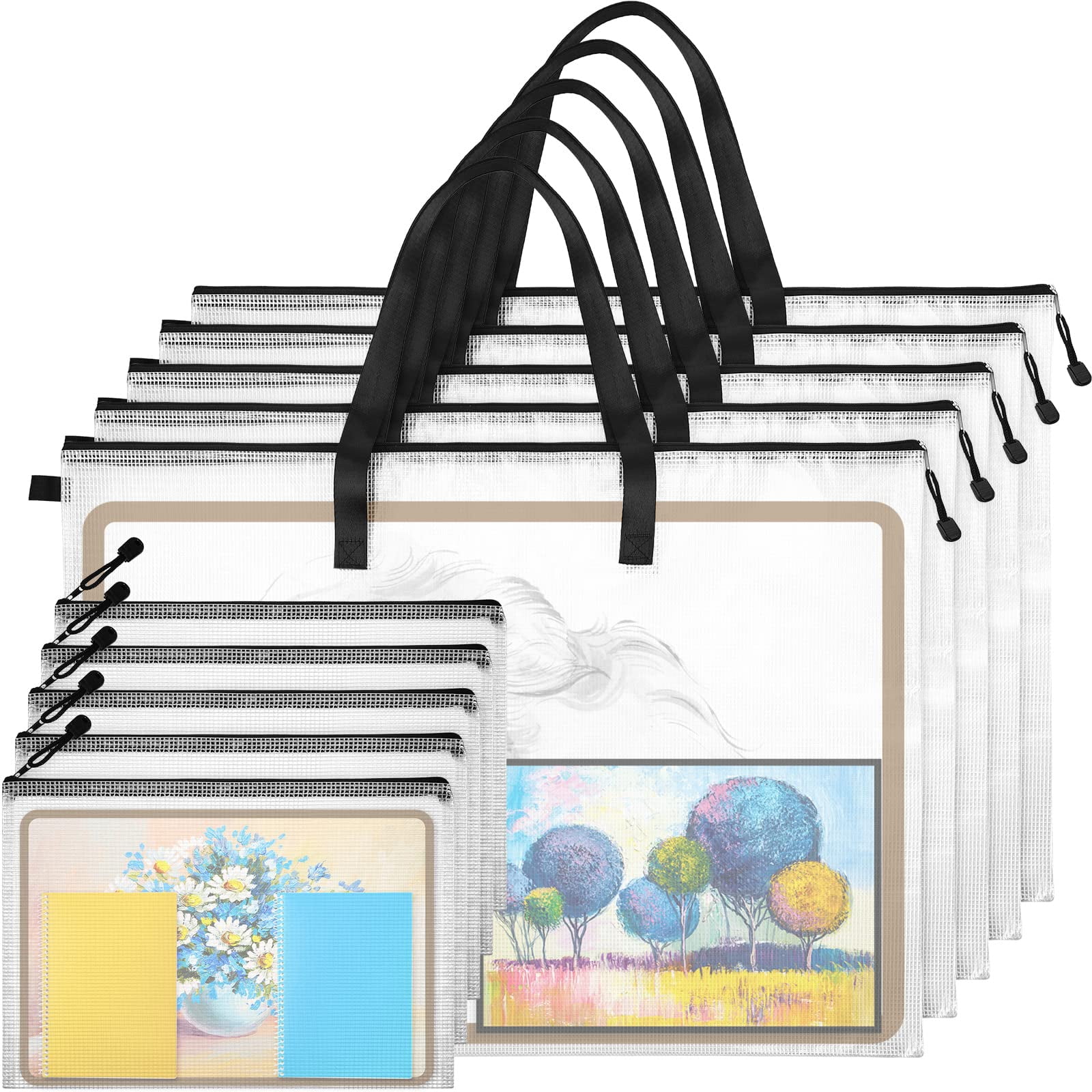 Saintrygo 5 Pcs Art Portfolio Bag AIS1 19 x Posters Organizer with ...