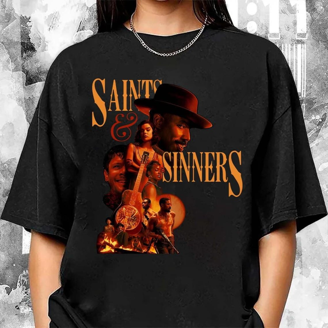 Saints And Sinners 2025 Vampire Movie Shirt, Michael B. Jordan Shirt ...