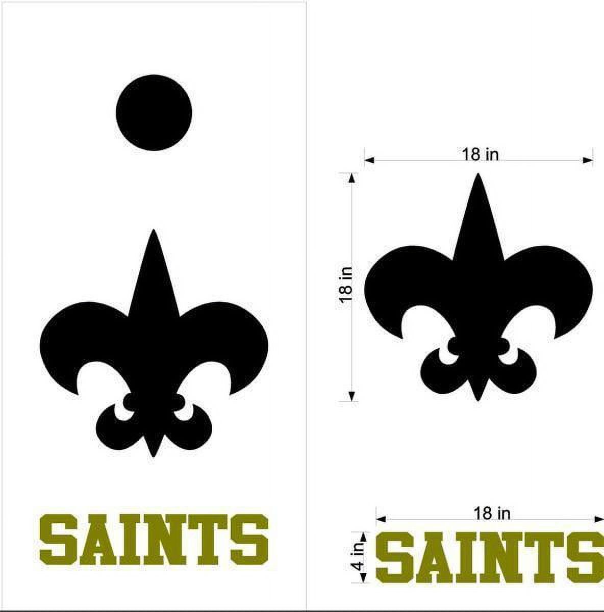 Saints Football Mascot Vinyl Decal Sticker for Cornhole Boards ...