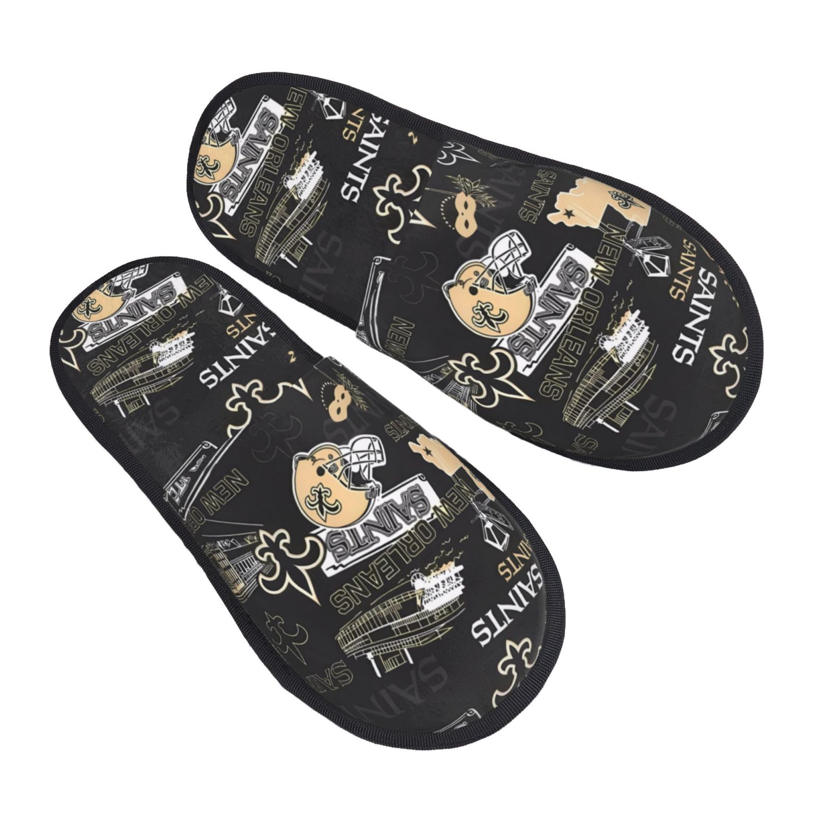 Saints Football Team Autumn And Winter Home Indoor Cotton Slippers ...