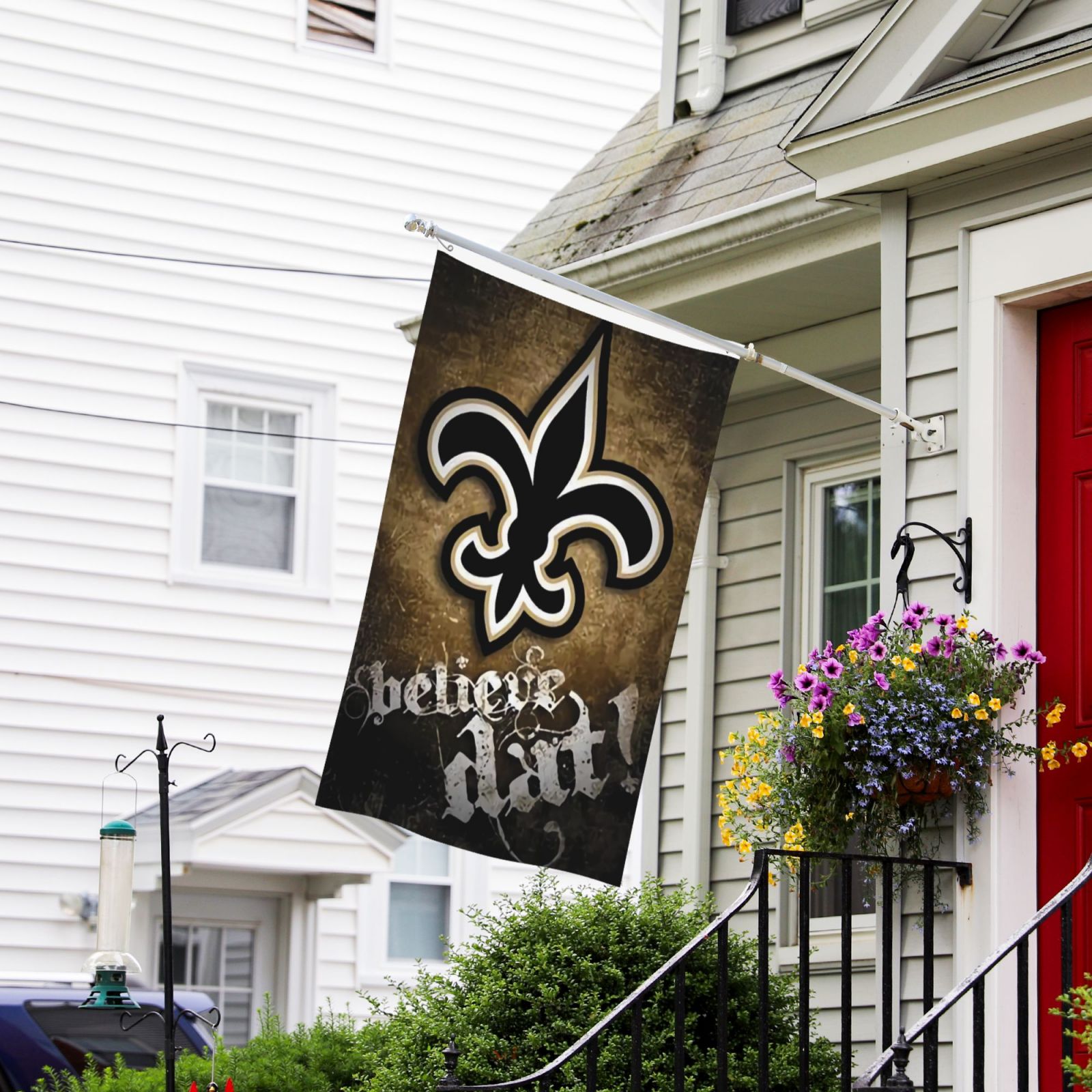 Saints Football Team Double Sided Flag 3x5ft Garden Courtyard ...