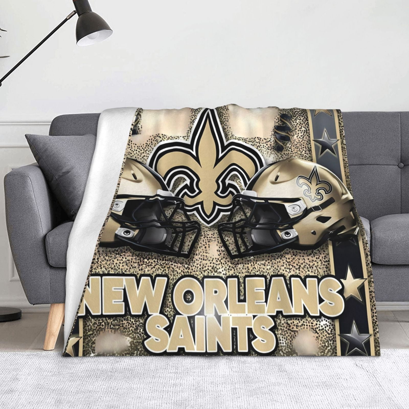 Saints Football Team Flannel Blanket Cover 60x50in (Horizontal) Winter ...