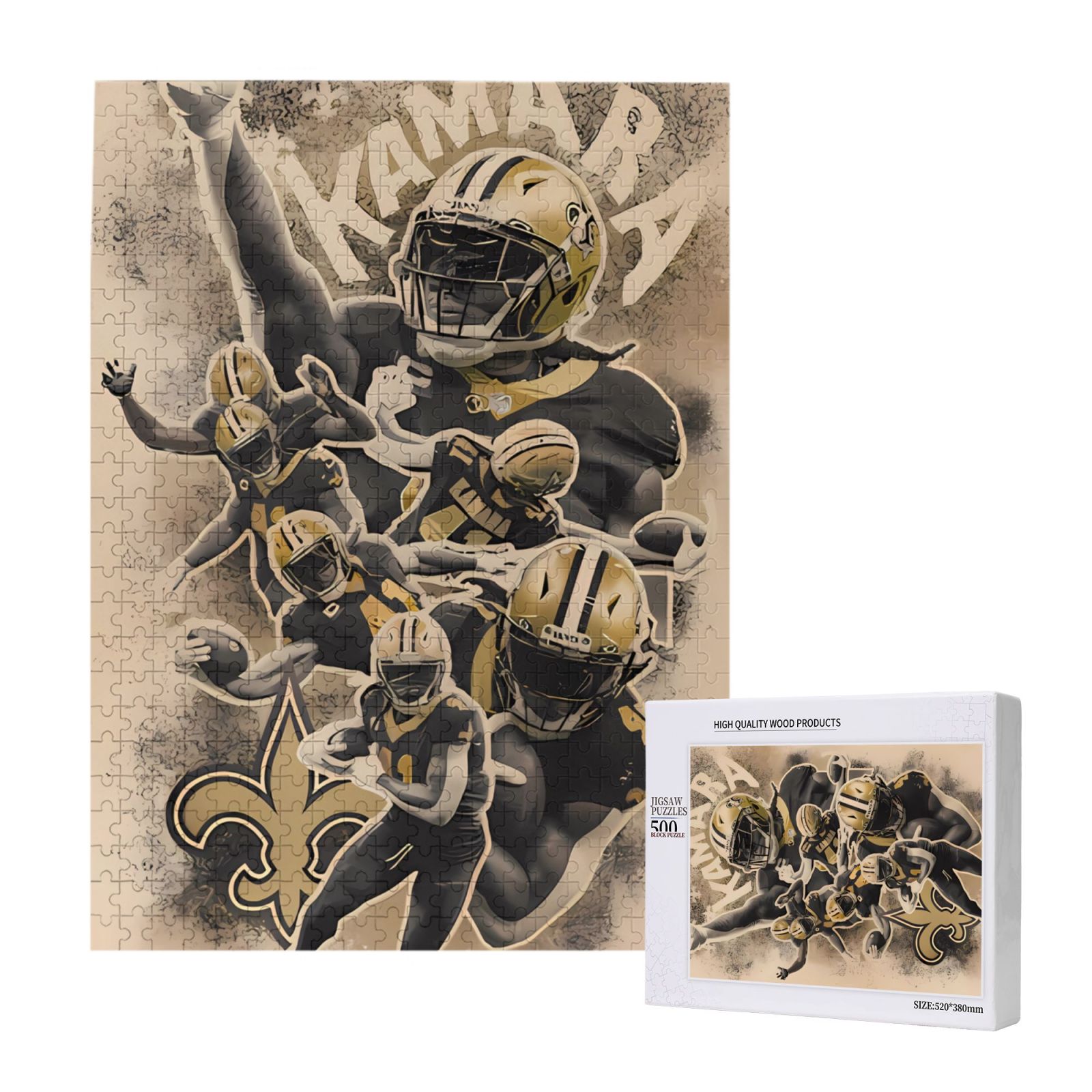 Saints Football Team Theme Jigsaw Puzzle Adult Jigsaw Puzzle Children's ...