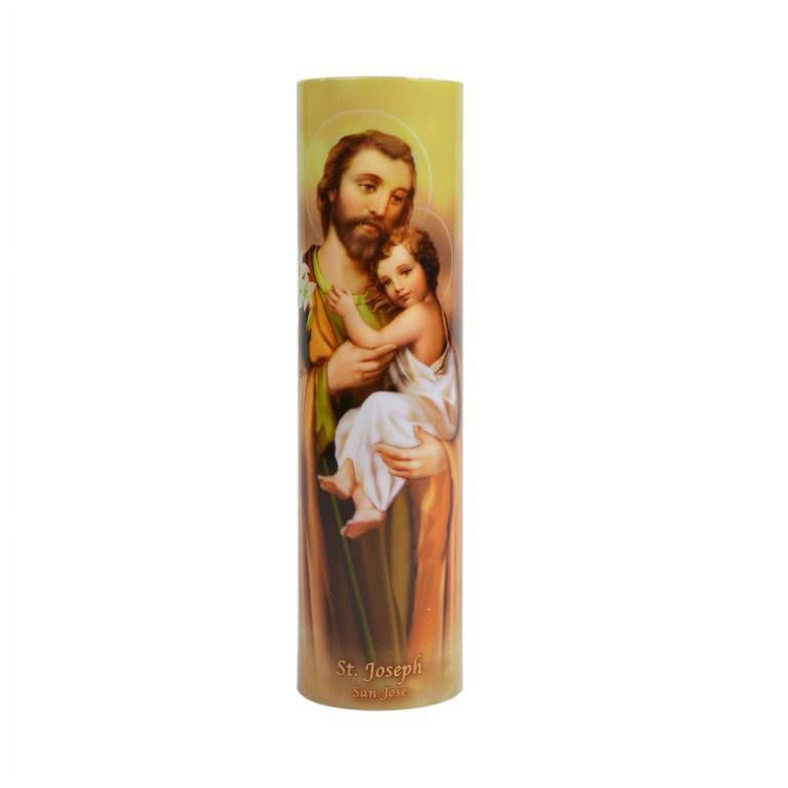 Saints Gift Collection St. Joseph LED Candle | Beautiful Religious ...