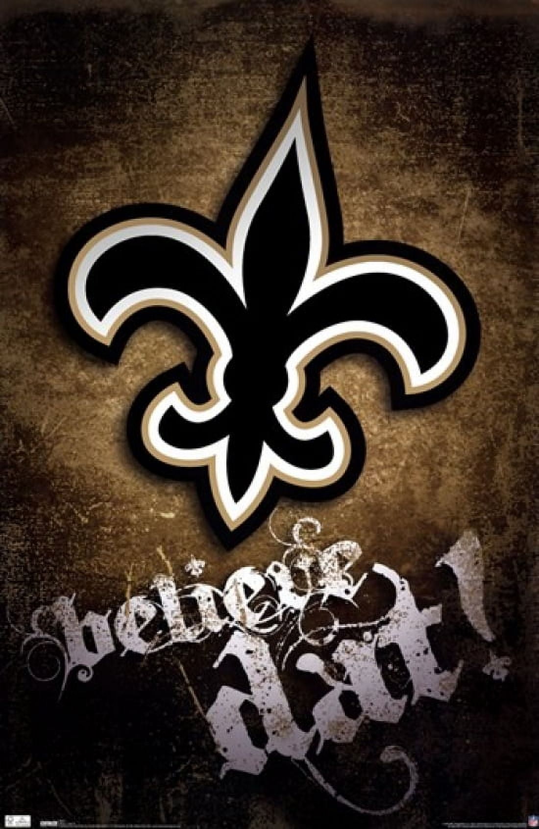 Saints - Logo 10 Poster Print (24 x 36) - Walmart.com