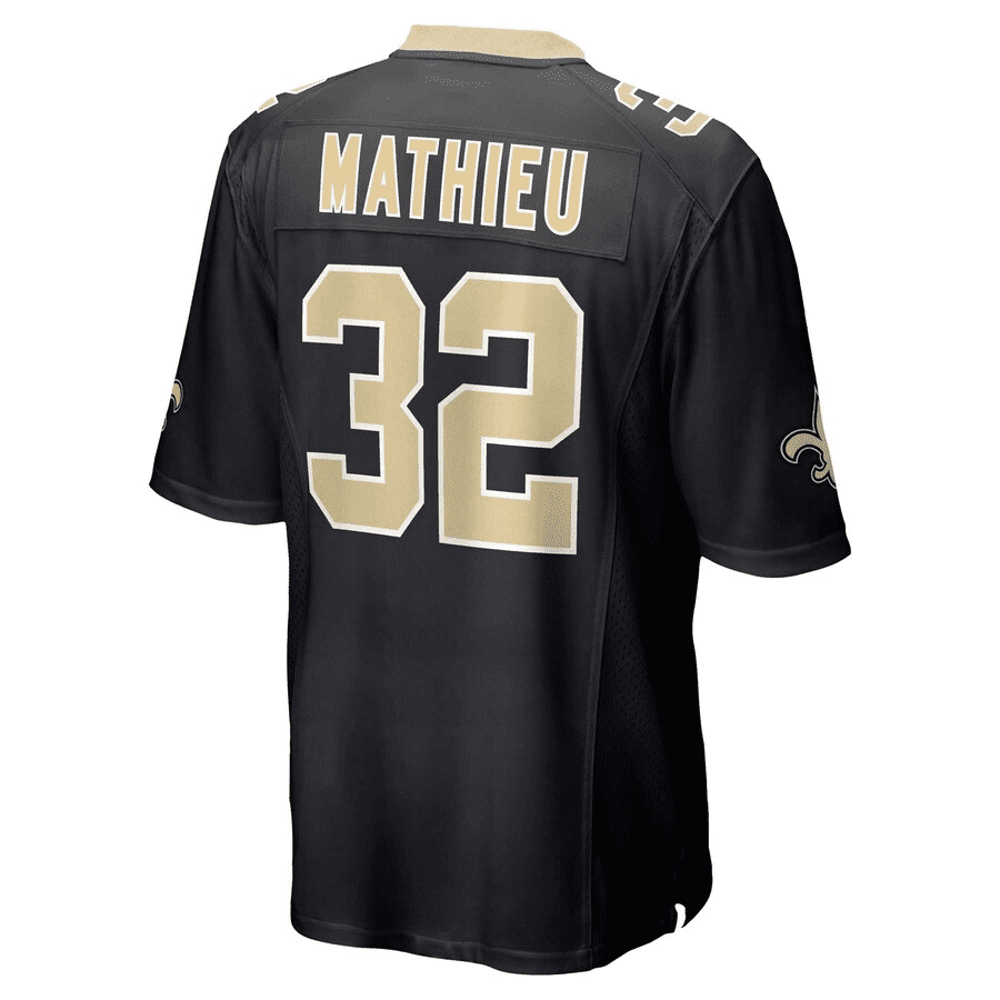 Saints Youth Home Limited Tyrann Mathieu#32 Fans short sleeve Game Jersey World Series 2024 ...