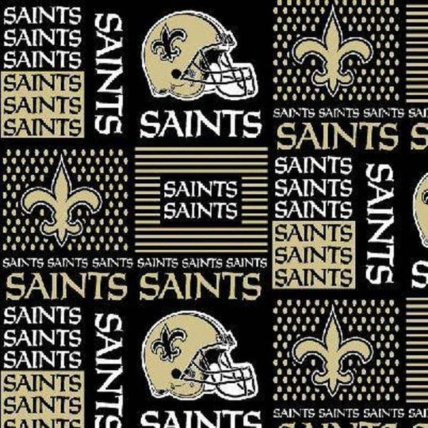 New Orleans Saints Patch 100% Cotton Yard Material Fabric - Walmart.com