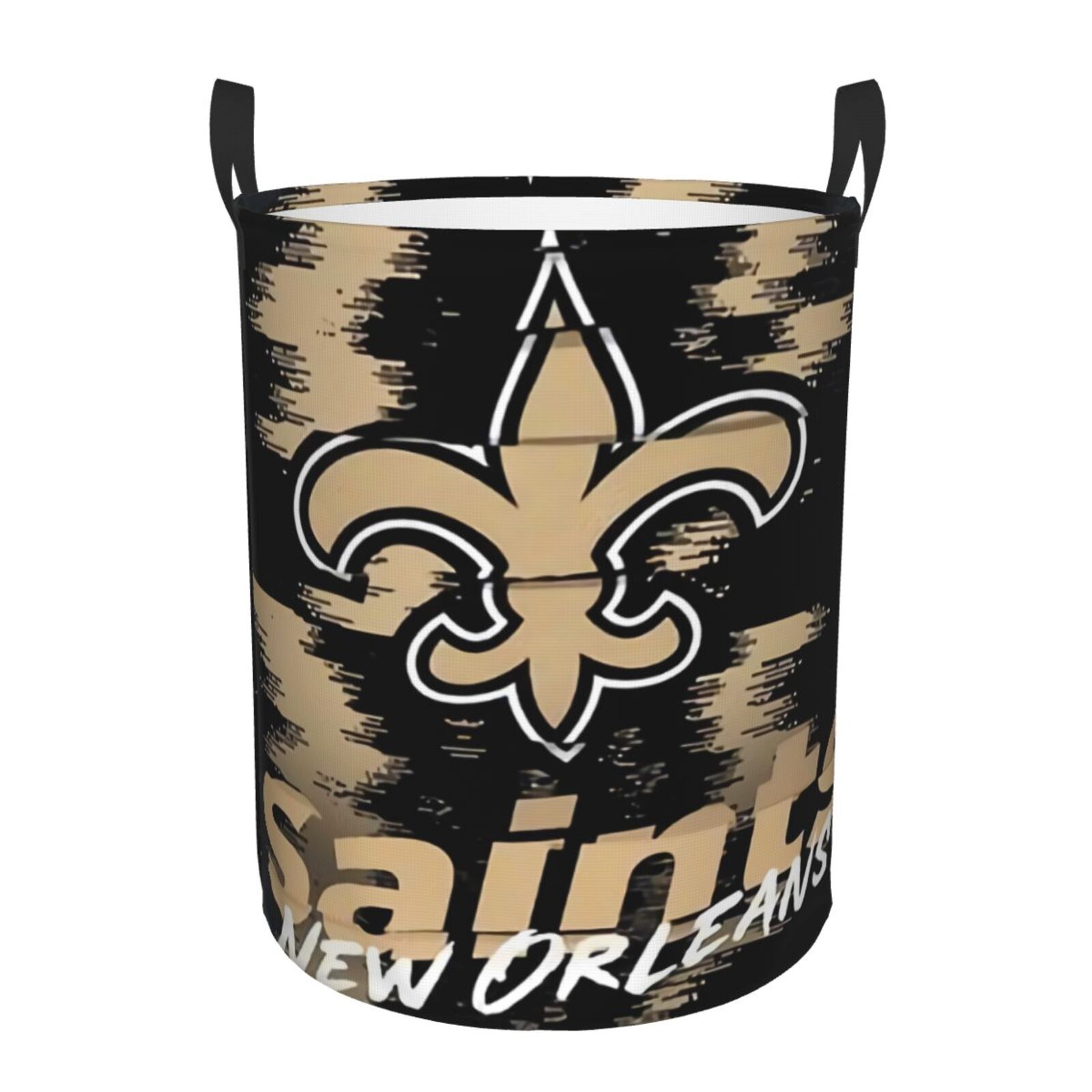 Saints Round Laundry Basket Foldable, Dirty Clothes Storage Basket, Suitable for Laundry Room ...