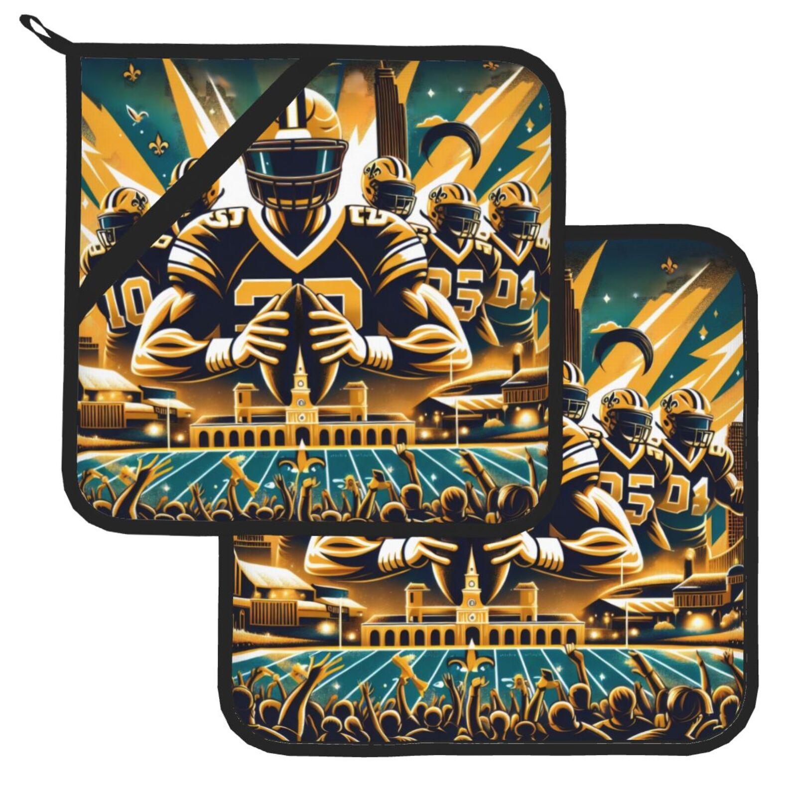 Saints Square insulated pot mat (set of two), kitchen insulation mat ...