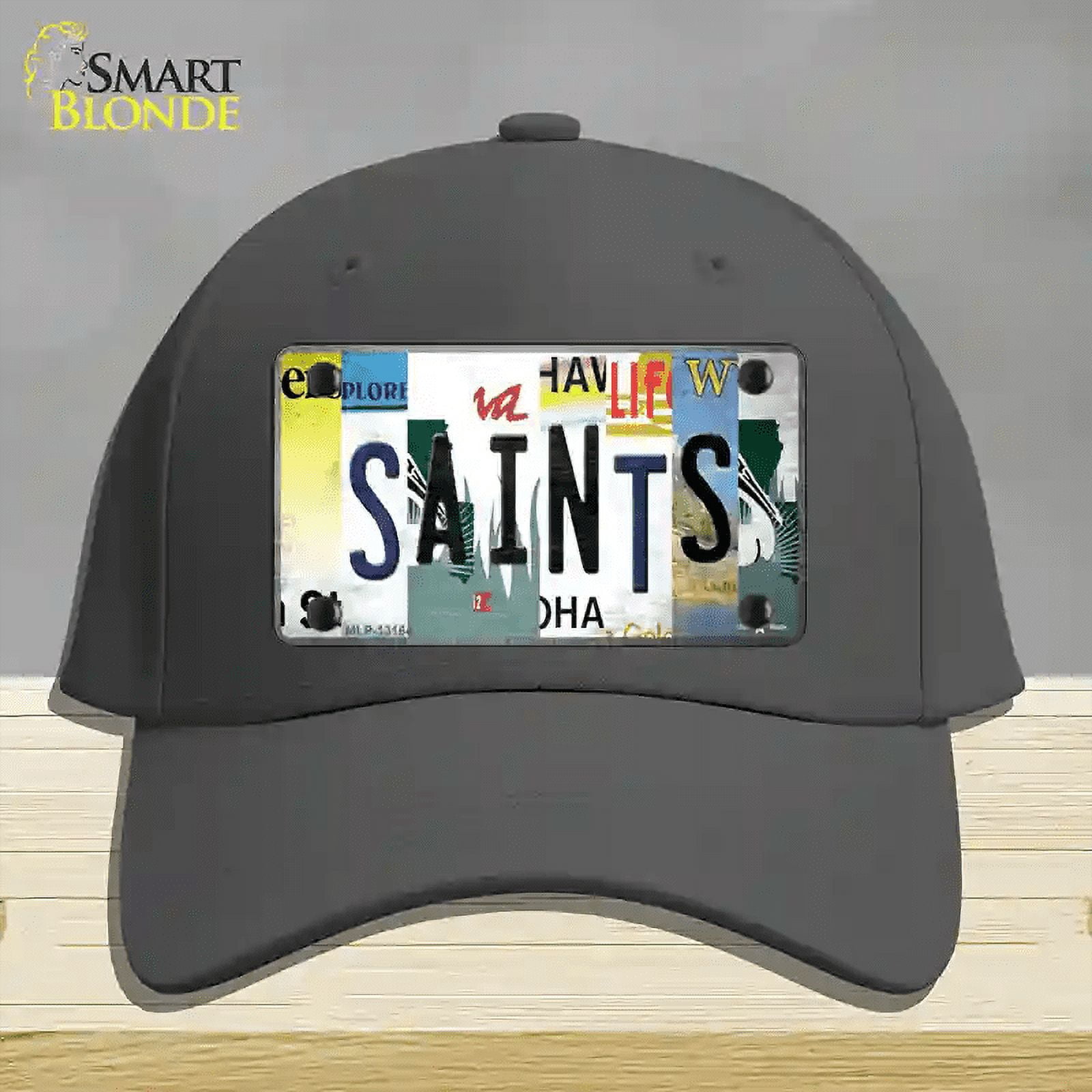 Saints Strip Art Novelty License Plate Hat Tag Cotton Charcoal ...