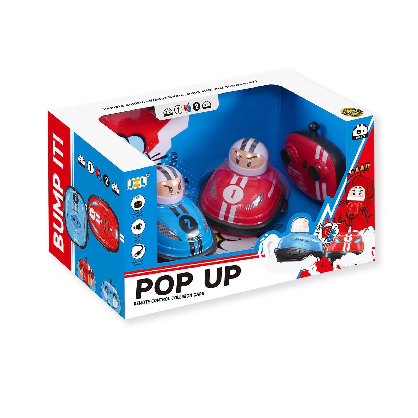 Saipaidf Clearance Two Children Against Bumpered Cars Doll Remote ...