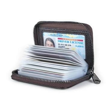 Sendefn RFID Blocking Wallet for Women, Genuine Leather, Double Zip ...