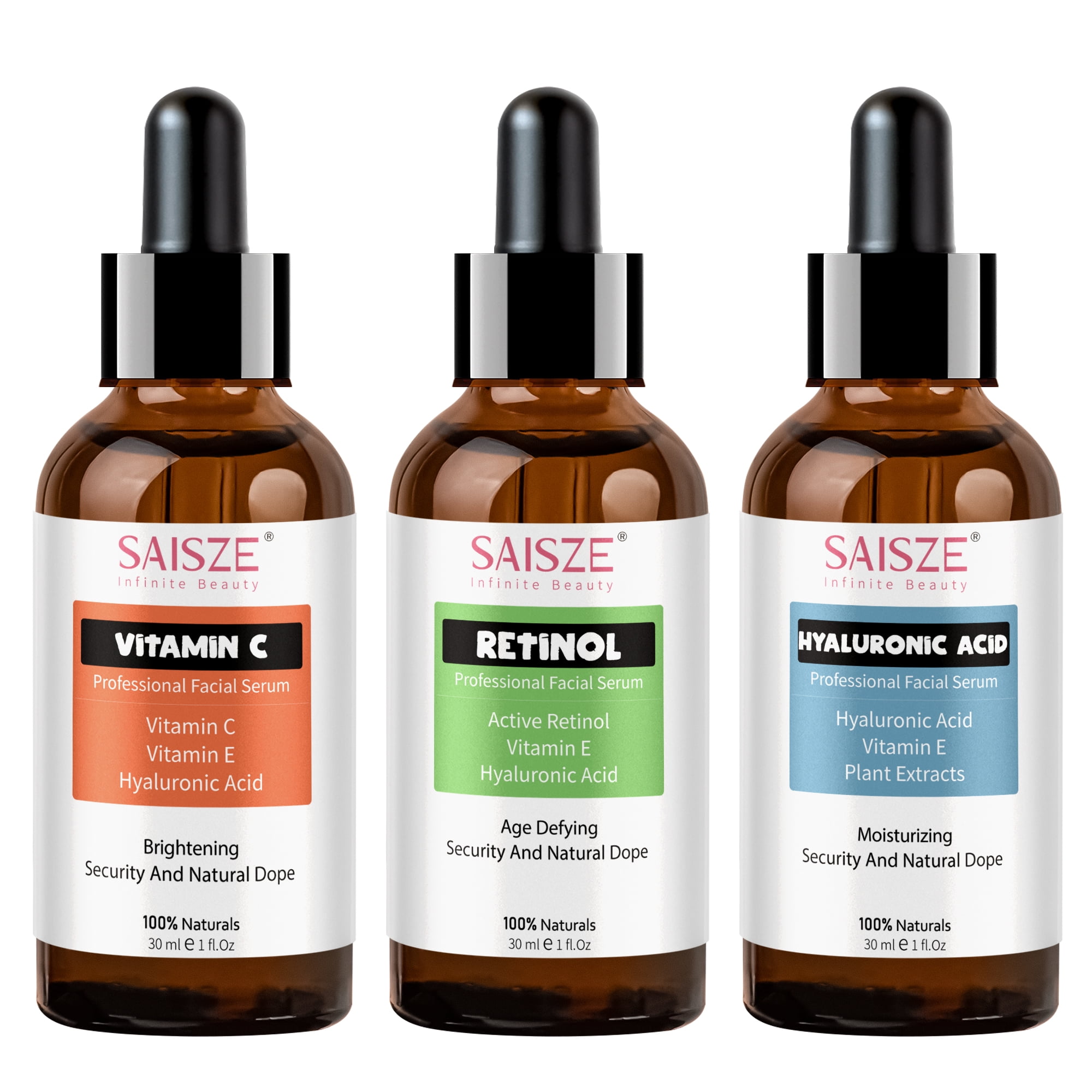 Saisze Anti Aging Serum Kit Face Serum Facial Serum, Retinol Serum ...