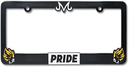 Saiyan Pride V2 3D Raised License Plate Frame | 1 Pack Character ...