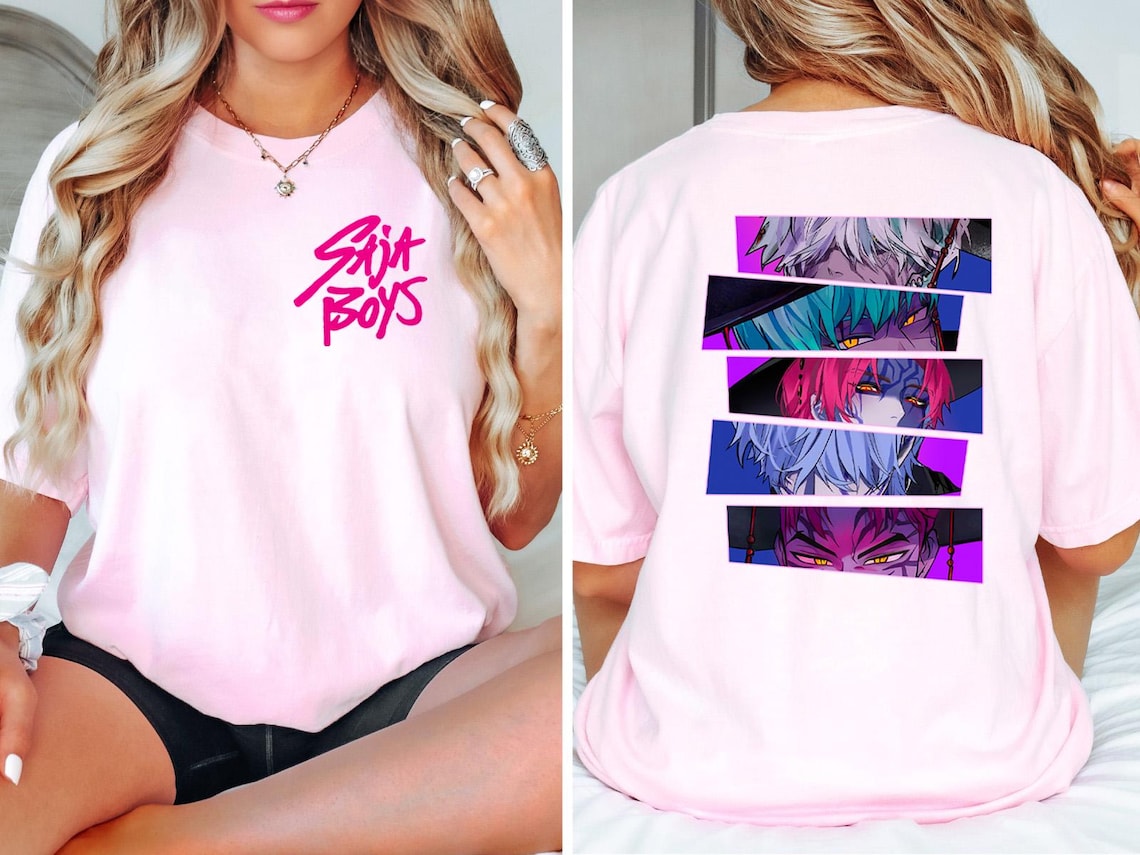 Saja Boys Boy Band Shirt, Kpop Demon Hunters Movie Shirt, Bootleg Retro ...