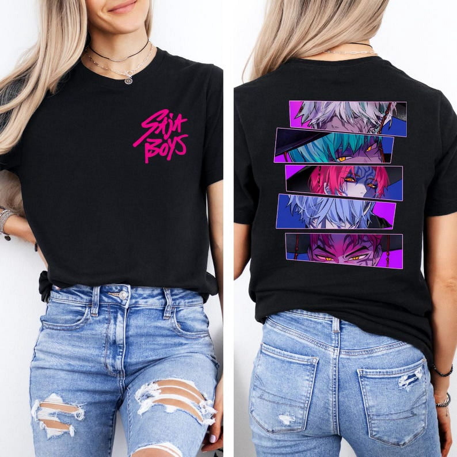 Saja Boys Boy Band Shirt, Kpop Demon Hunters Movie Shirt, Bootleg Retro ...