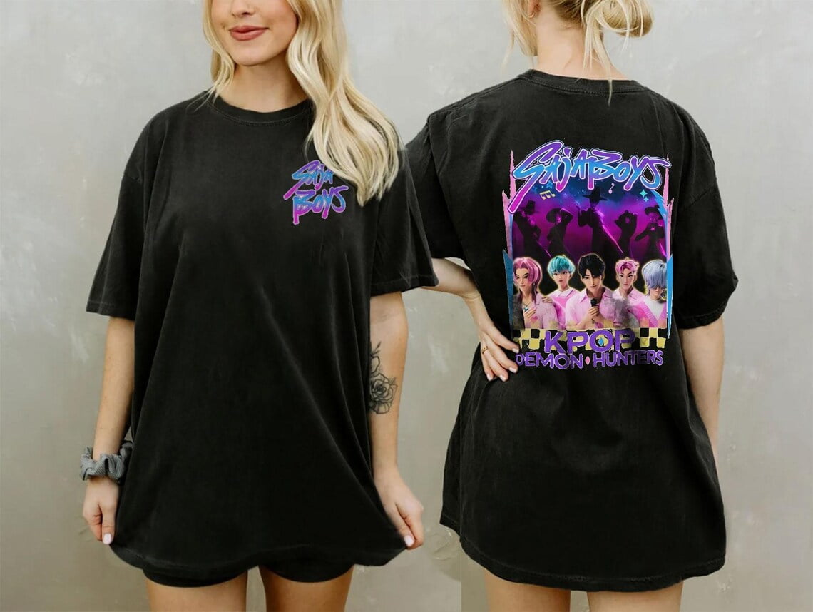 Saja Boys Fan Gifts, Kpop Demon Hunters T-shirt, Demon Hunters Merch ...