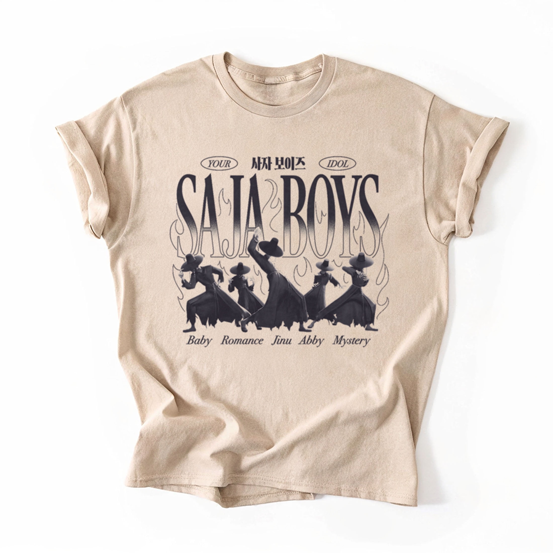 Saja Boys Your Idol Demon Forms T-Shirt, Kpop Demon Hunters Tiger Shirt ...