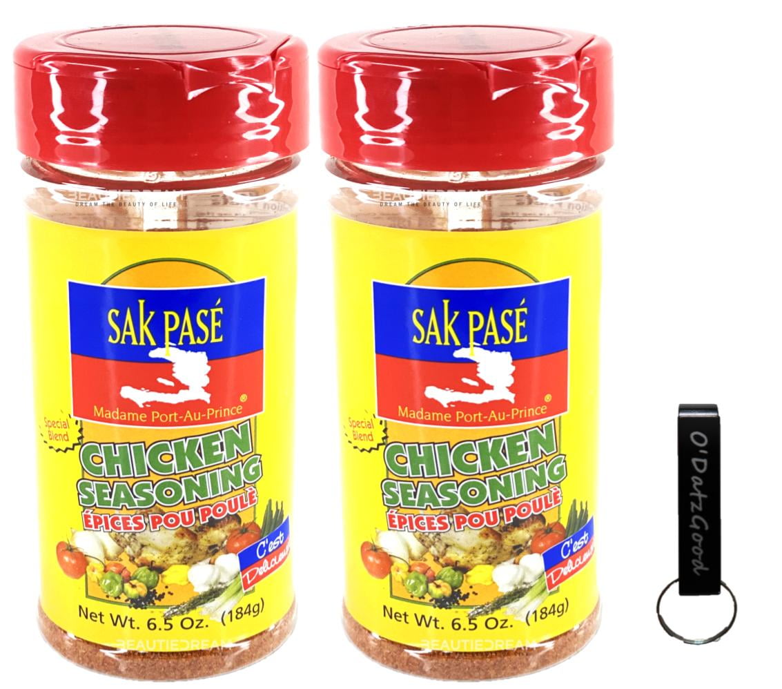 Sak Pase Chicken Seasoning 6.5 oz (184g) Pack of 2 Packaged w ...