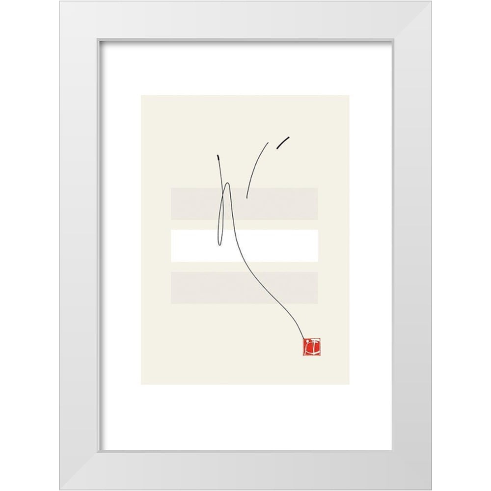 Sakai, Takashi 14x18 White Modern Wood Framed Museum Art Print Titled - JAPANESE STYLE II ...