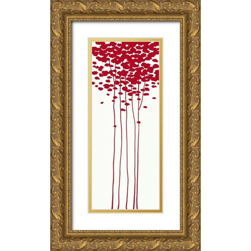 Sakai, Takashi 15x32 Gold Ornate Wood Framed with Double Matting Museum ...