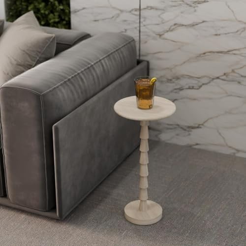 Sakala Solid Mango Wood Drink Table - 24 Inches High, Stylish Side ...