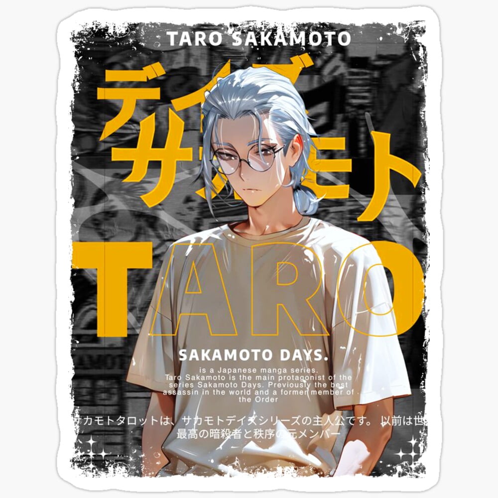 Sakamoto Days Sticker Phone Decal Water Bottle Stickers Car Decals ...