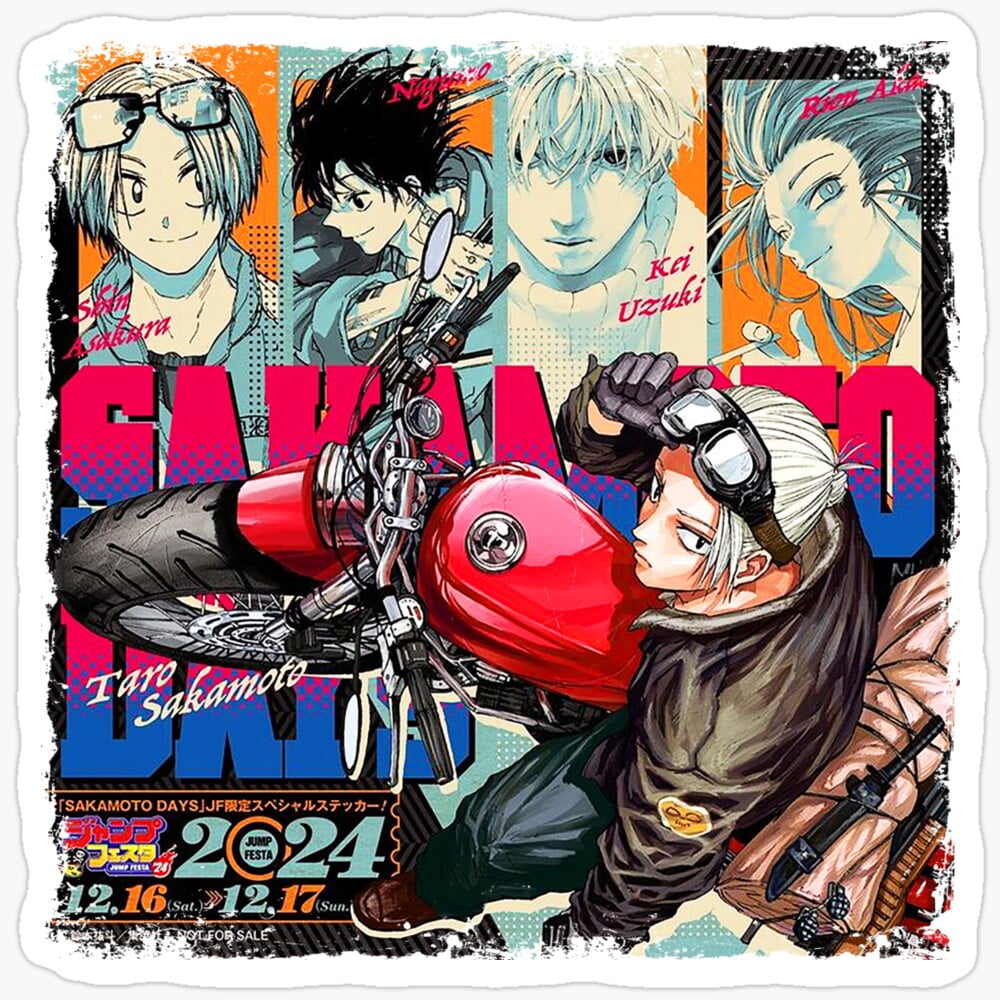 Sakamoto Days Sticker Phone Decal Water Bottle Stickers Car Decals ...