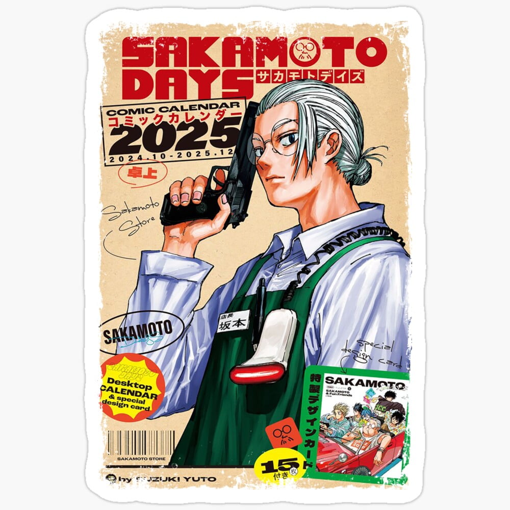 Sakamoto Days Sticker Phone Decal Water Bottle Stickers Car Decals ...