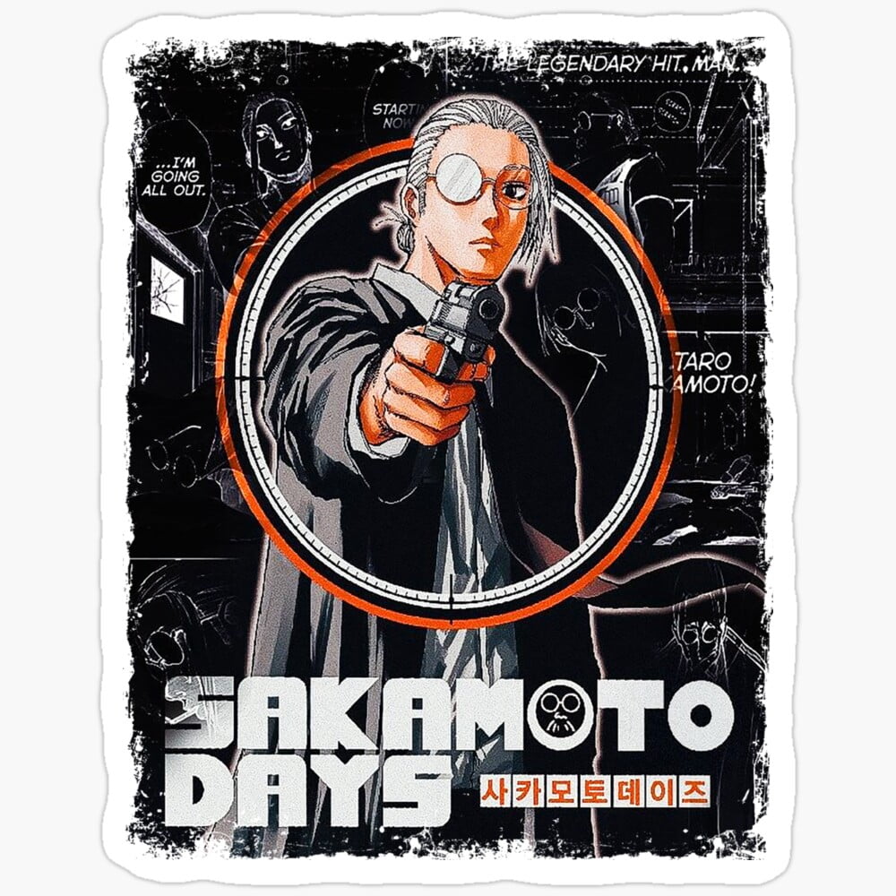 Sakamoto Days Sticker Phone Decal Water Bottle Stickers Car Decals ...