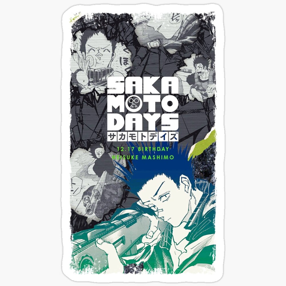 Sakamoto Days Sticker Phone Decal Water Bottle Stickers Car Decals ...
