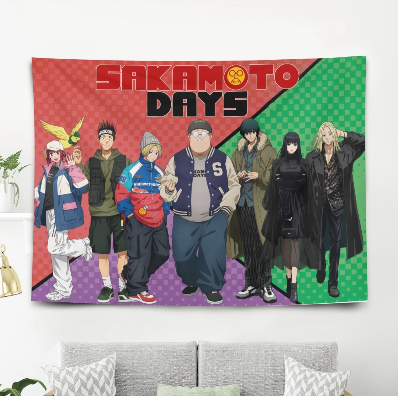 Sakamoto Days Tapestry Banner Backdrop Background Poster Wall Decor ...