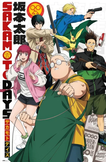 Sakamoto Days - Tv Show Poster (Character Montage) UNFRAMED PAPER ...