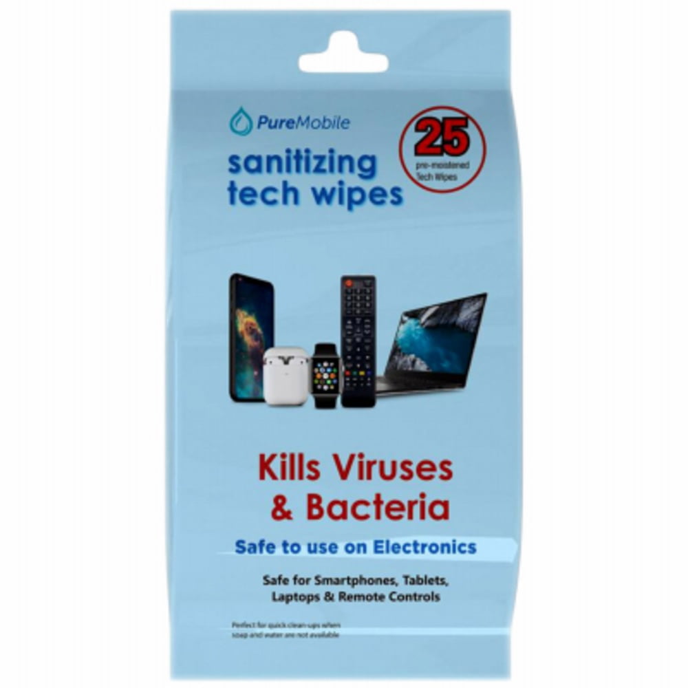 Sakar VPUR1002-NOC Anti-Bacterial Sanitizing Tech Wipes - Walmart.com