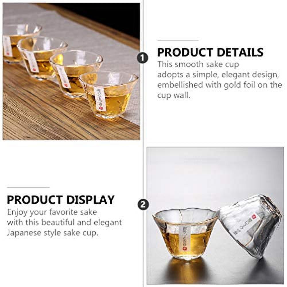 Sake Cup Japanese Sake Glass: Clear Sake Serving Glass Clear Cold Saki ...