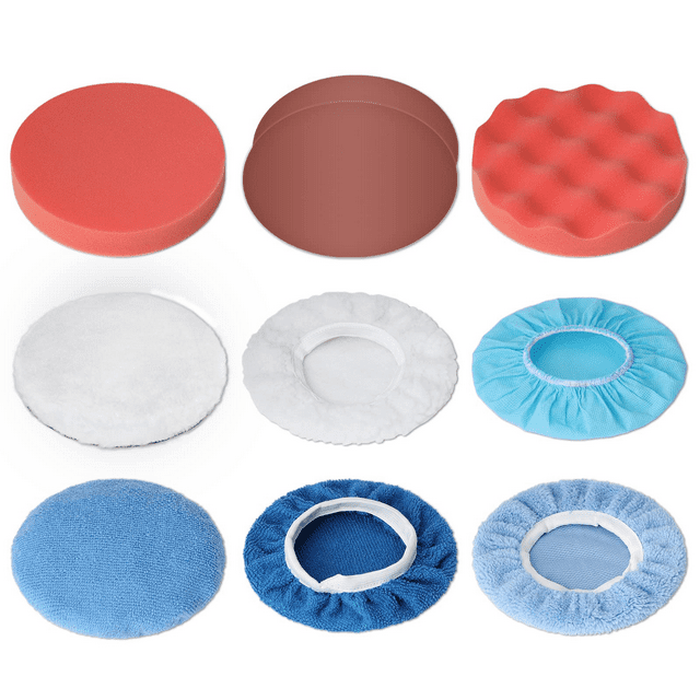 Saker 6 Inch Cordless Buffing Bonnet Pad - 10PCS Auto Detailing ...