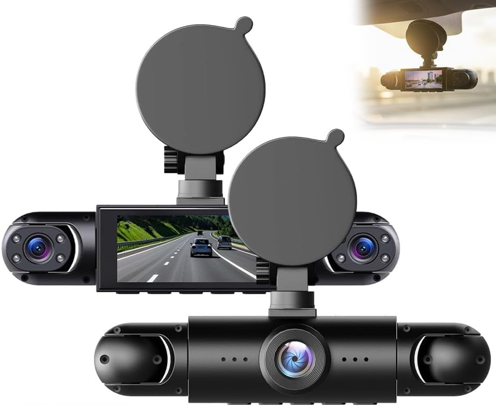 Saker Full View Car Dashcam System, 2026 Upgraded 360° Full View Car ...